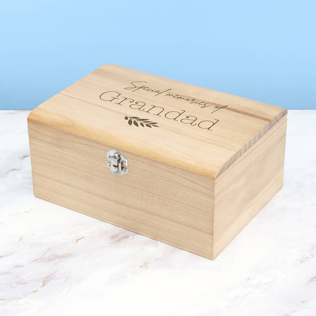 Personalised In Loving Memory Luxury Keepsake Chest By JUNGLEY ...