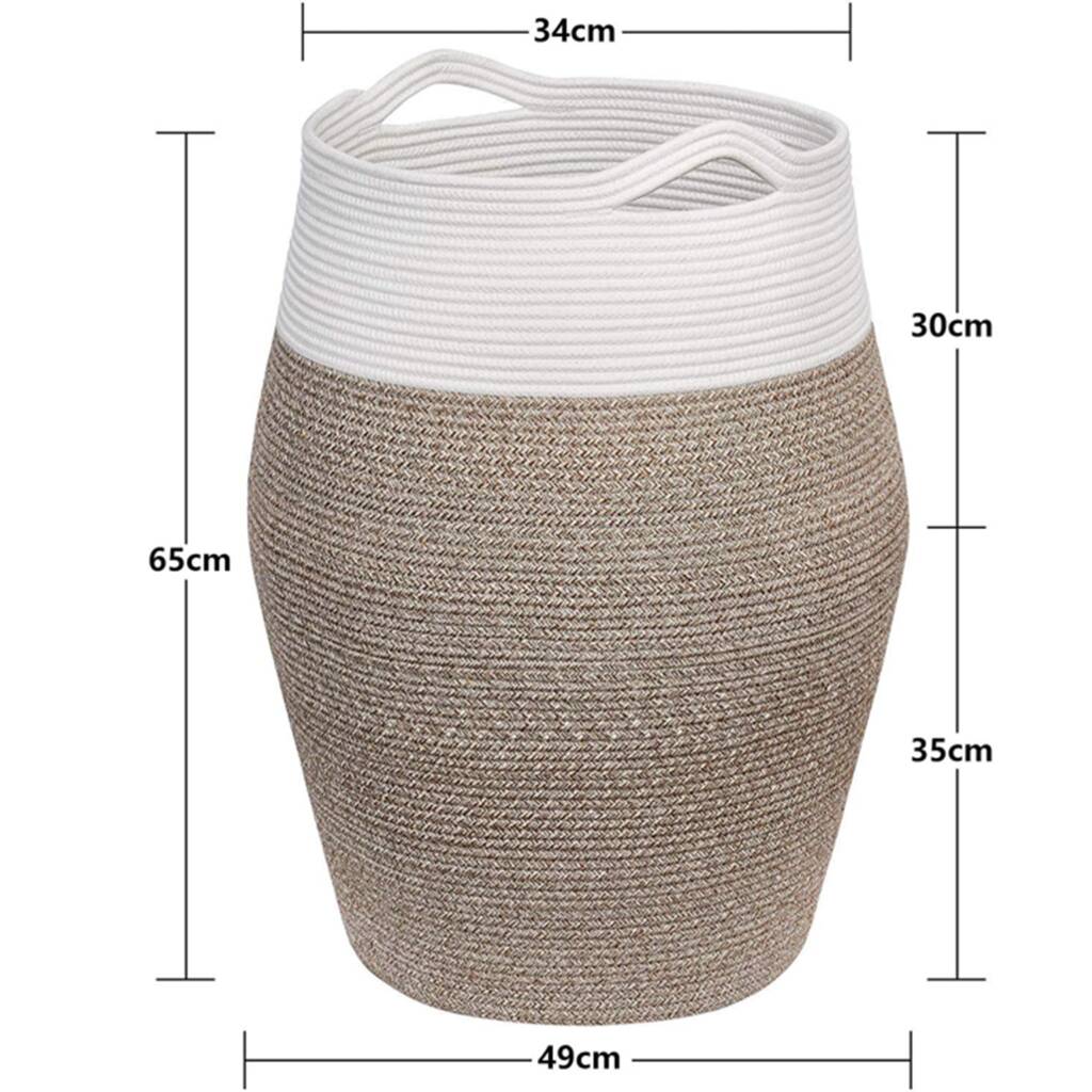 Modern Laundry Cotton Rope Hamper Large Storage Basket By Momentum ...