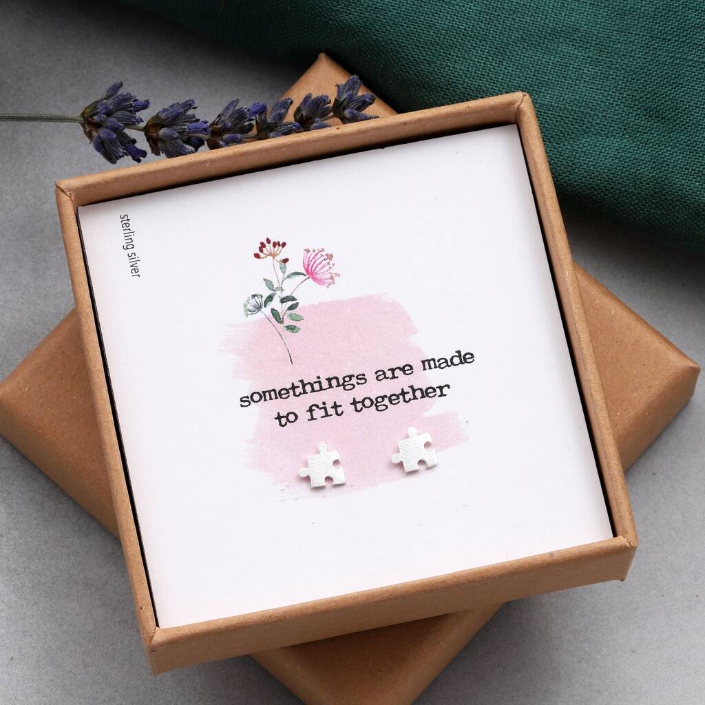 'some Things Are Made To Fit Together' Earrings By Attic ...