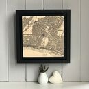 New Home Postcode Map Print On Wood By Northern Logic ...