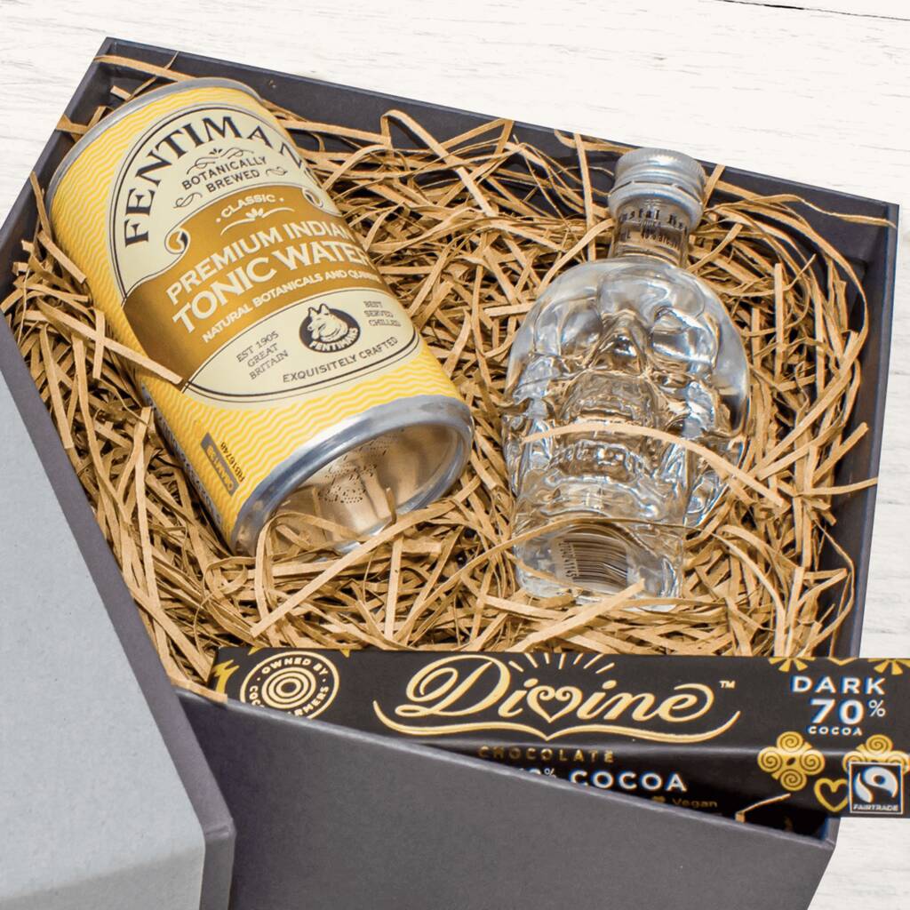 Personalised Crystal Head Vodka Miniature Gift Set By SpiritSmith ...