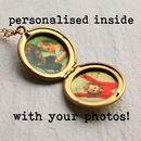 simple round locket necklace by silk purse, sow's ear ...