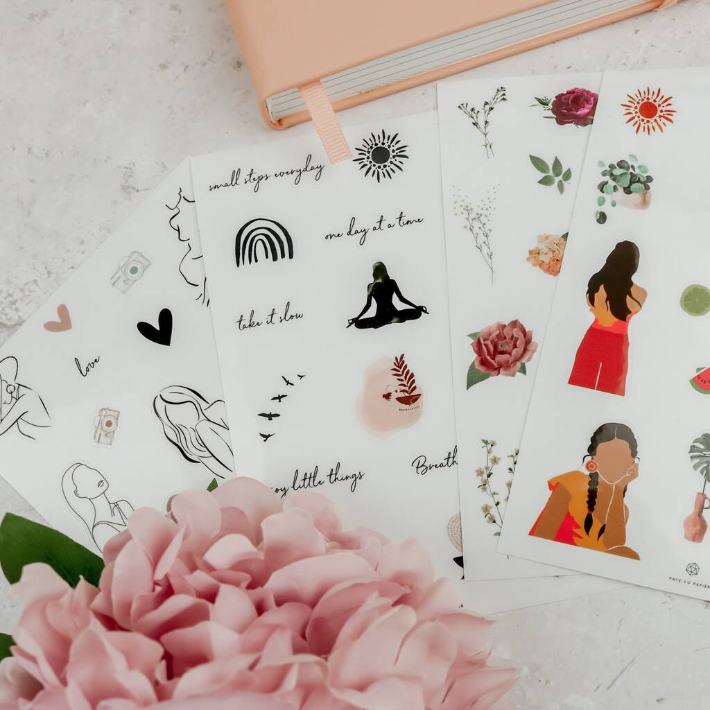Minimalist Decorative Stickers For Planners, Journals By Faye Co Papier ...