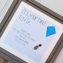 'time To Fly' Personalised First Day At School Art By Gracefully Gifted ...