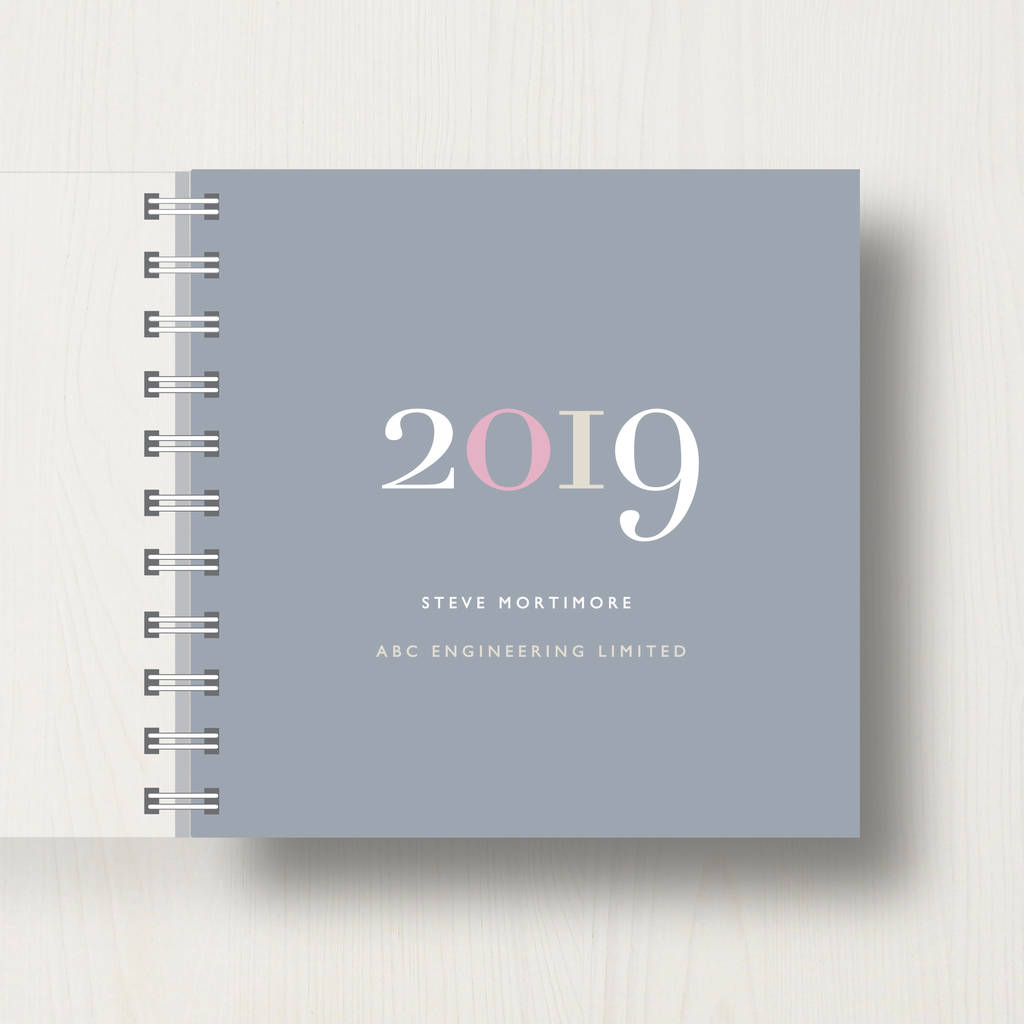 personalised 2019 corporate small notebook by designed ...