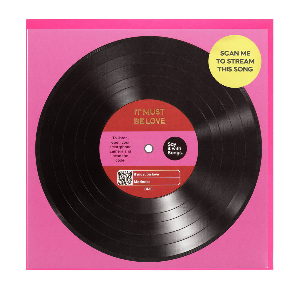 'Together In Electric Dreams' Vinyl Card By Say it with Songs ...