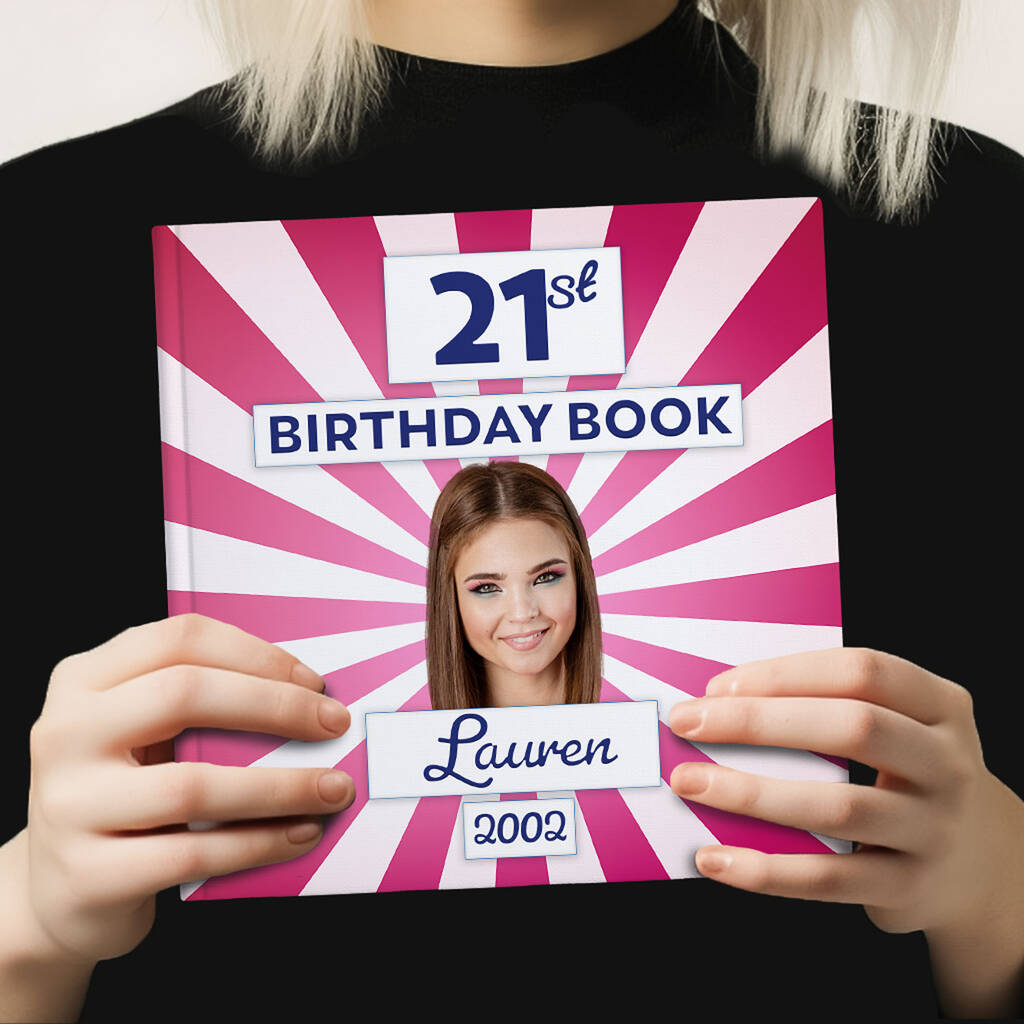 Personalised 21st Birthday Gift Book 'My Birthday Book' By Be In The Book