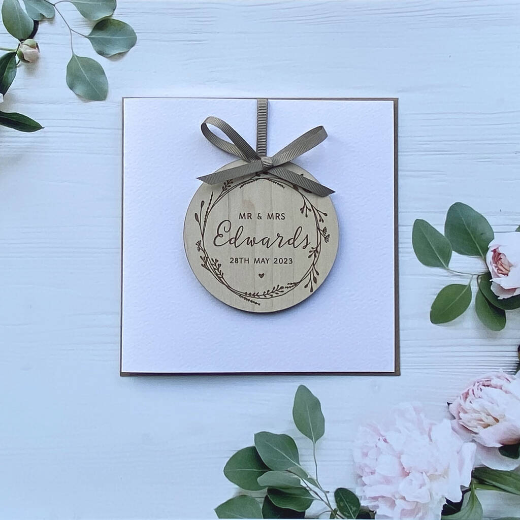 Personalised Keepsake Wedding Card By aliroo | notonthehighstreet.com