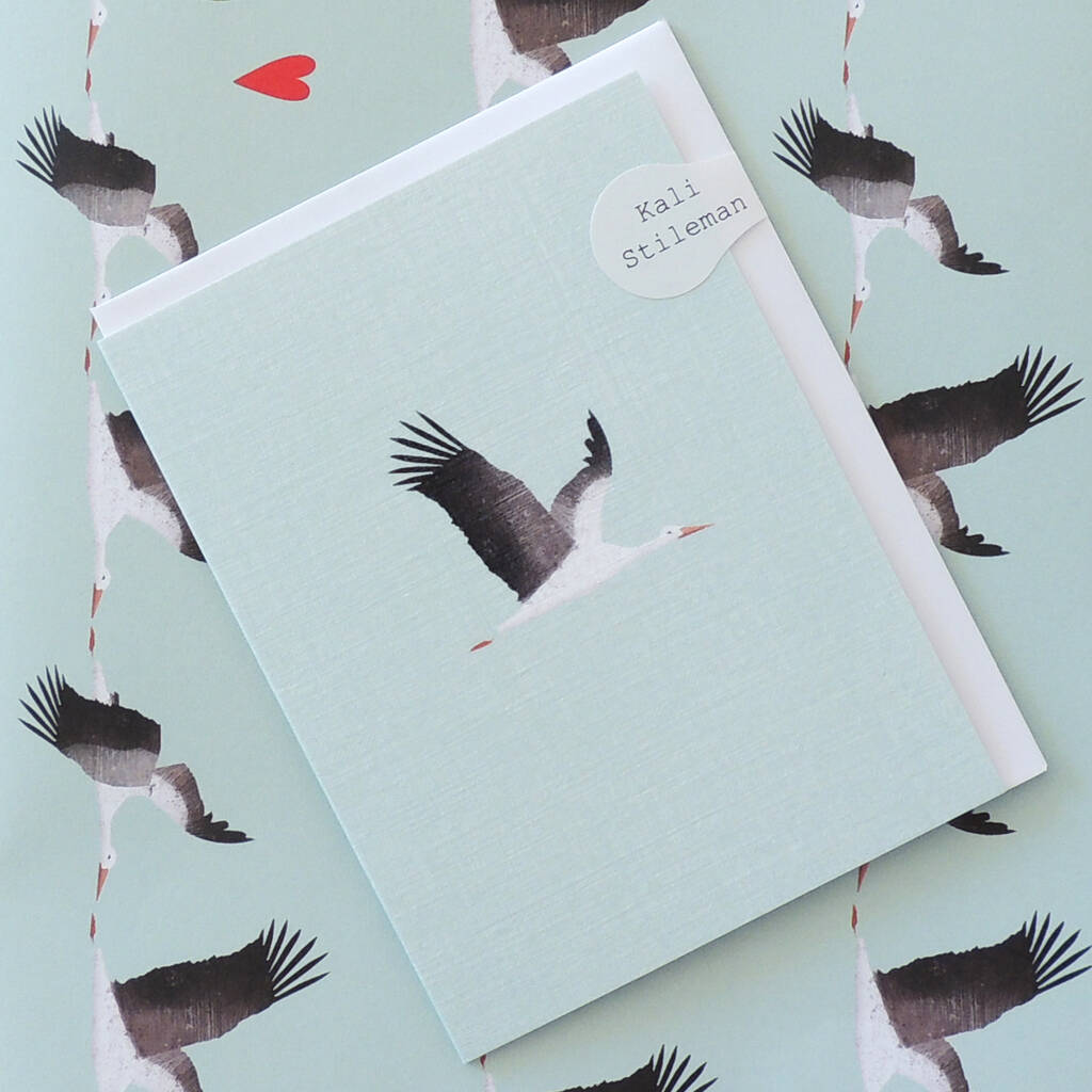 Blue Storks New Baby Wrap Two Sheets By Kali Stileman Publishing ...