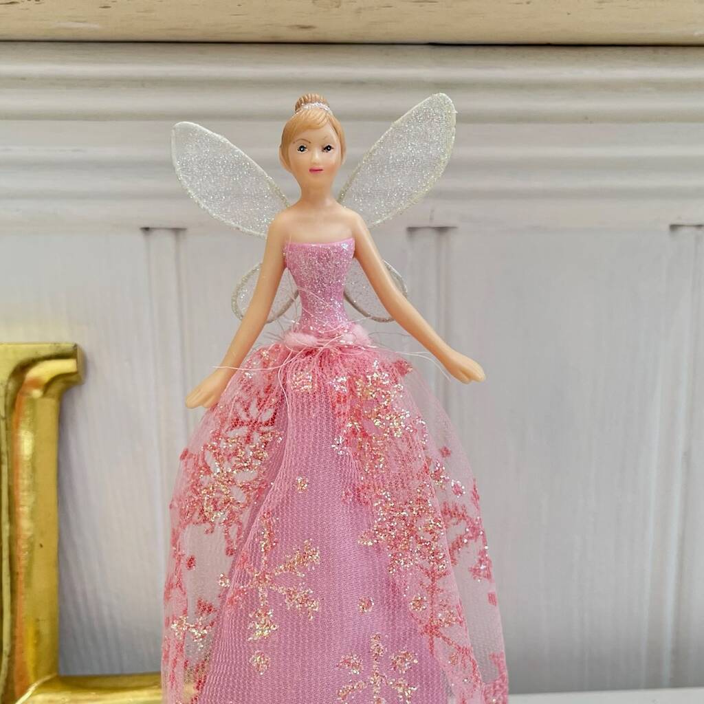 Pink Sparkle Fairy Tree Topper 19cm By Pink Pineapple Home & Gifts