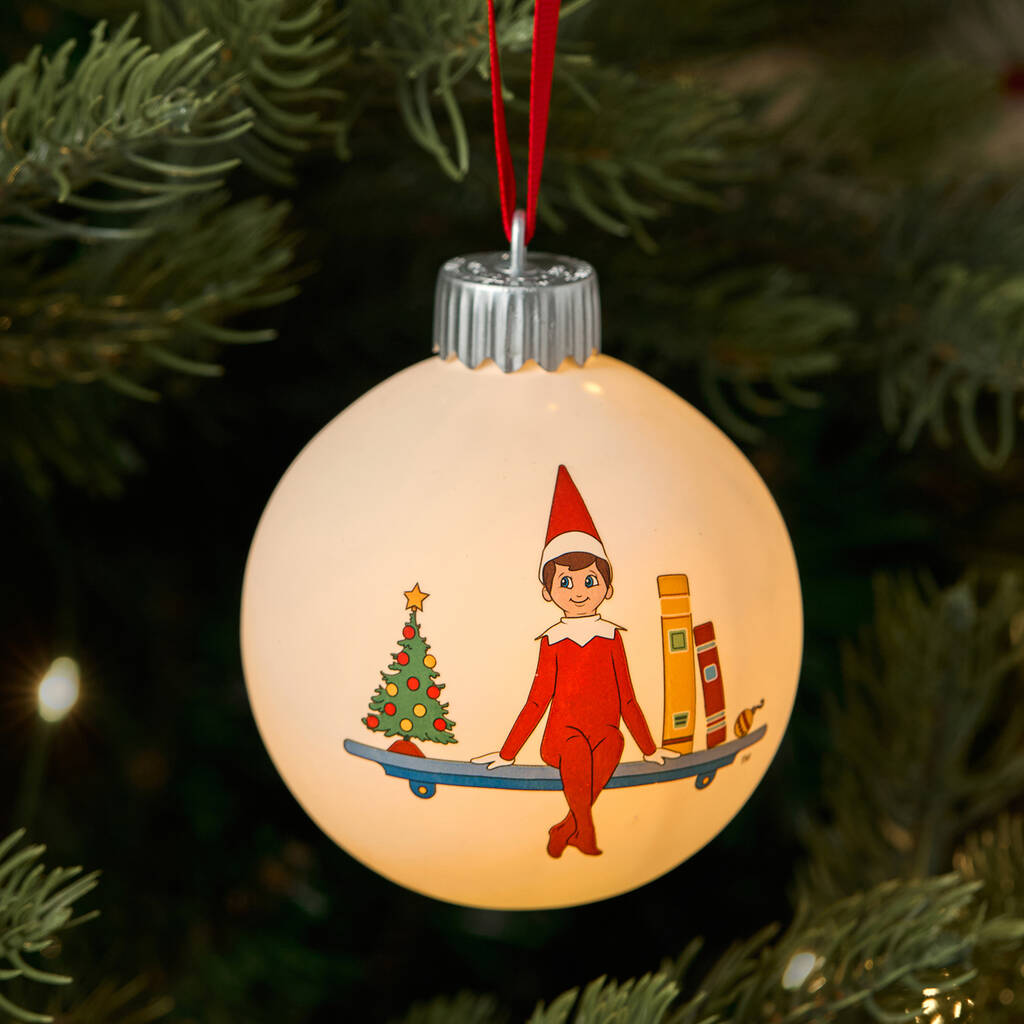 The Elf On The Shelf® LED Christmas Light Up Bauble By Lights4fun