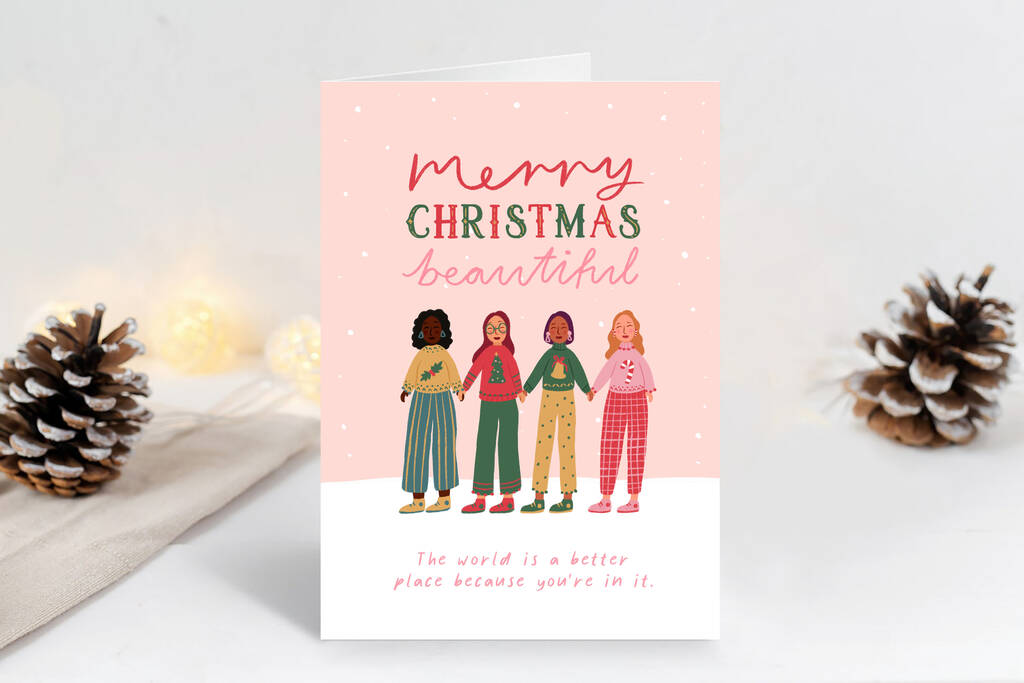 10 Friendship Empowering Merry Christmas Cards By Flourish Paperworks