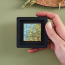 Personalised Miniature Square Map Framed Gift By Bombus ...