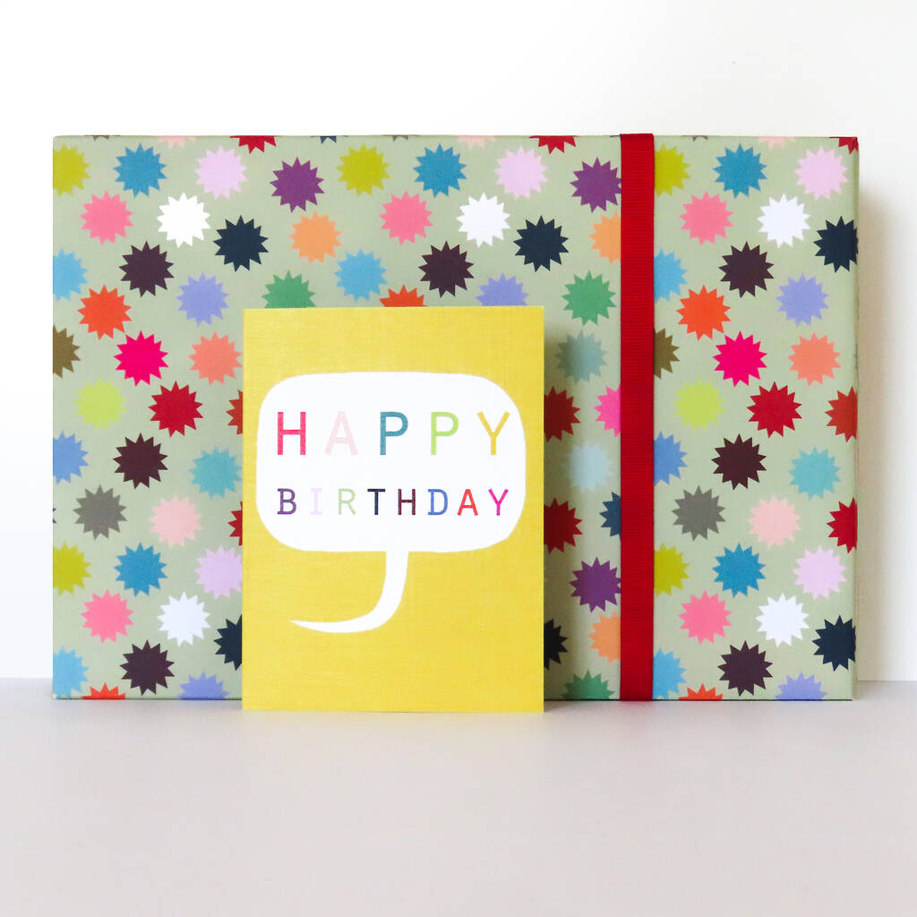 Mini Yellow Birthday Card By Kali Stileman Publishing