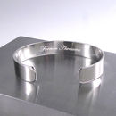 Men's Solid Silver Cuff Bracelet Hand Made By Hersey Silversmiths ...