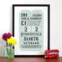 Vintage Personalised Bus Ticket Print By Of Life & Lemons ...