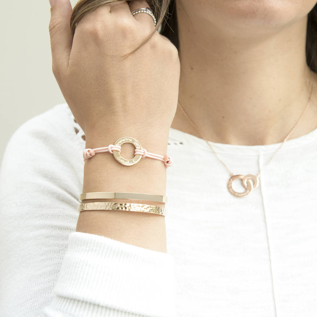 personalised eternity bracelet by merci maman | notonthehighstreet.com