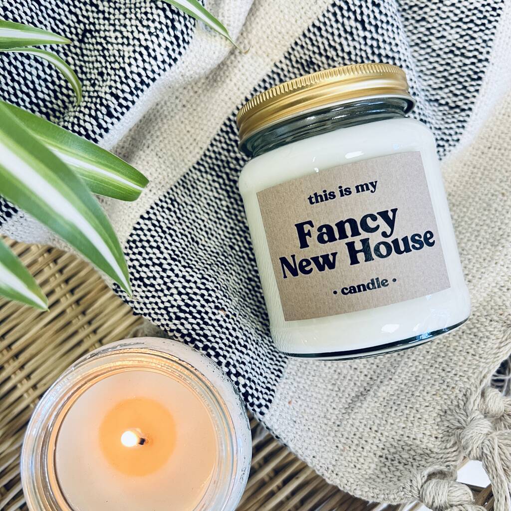 Funny 'Fancy New House' Candle And Gifts By Lollyrocket Candle Co