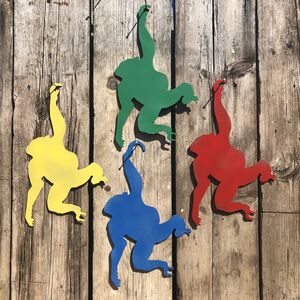 Rusted Metal Monkey Ape Silhouette Garden Ornament By RW NORFOLK ...