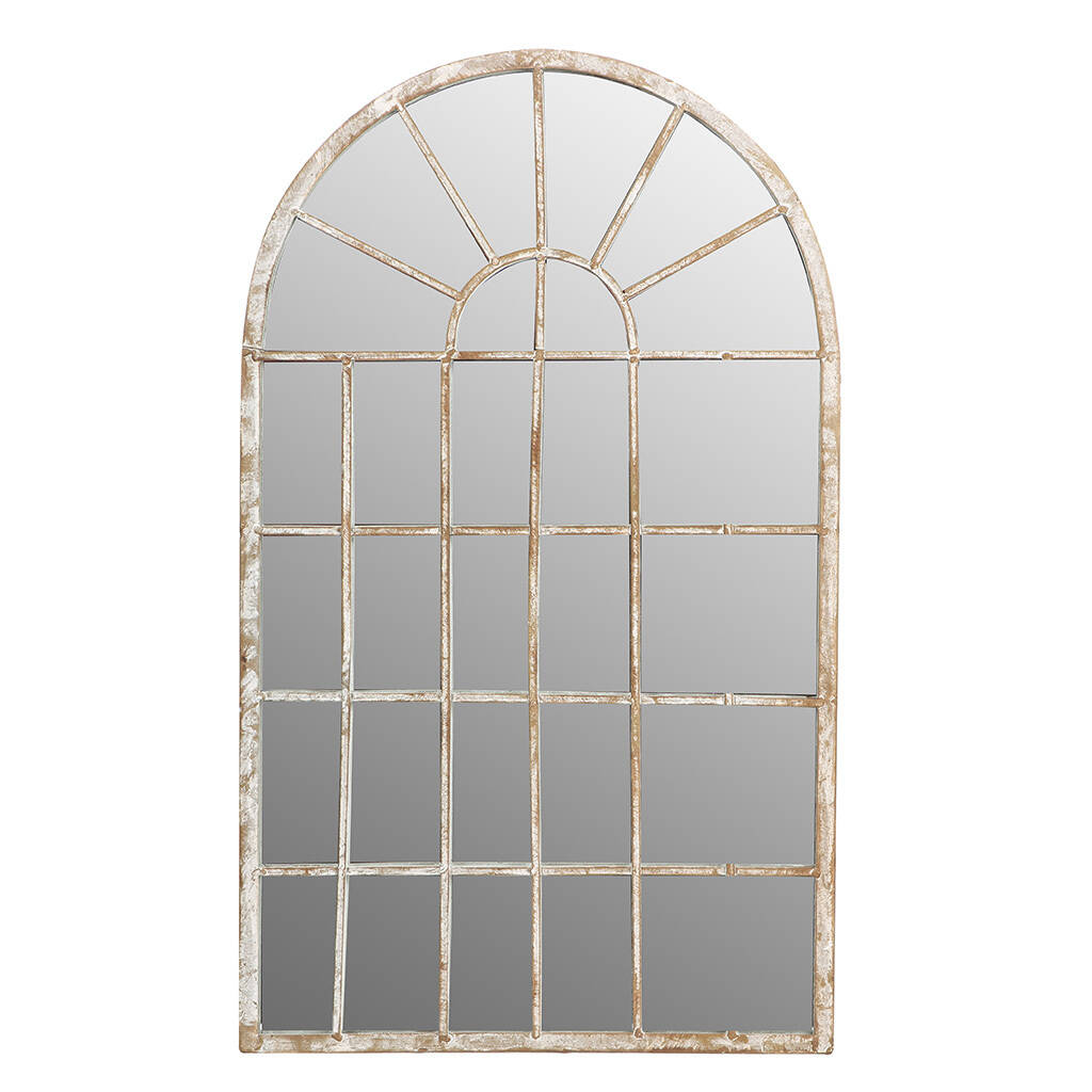 Melrose Distressed Arch Garden Mirror By Dibor | notonthehighstreet.com