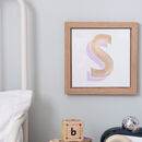 Personalised Handmade Gold Letter Ceramic Tile By Letters By Em ...