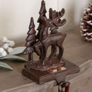 woodland reindeer cast iron stocking holder by dibor ...