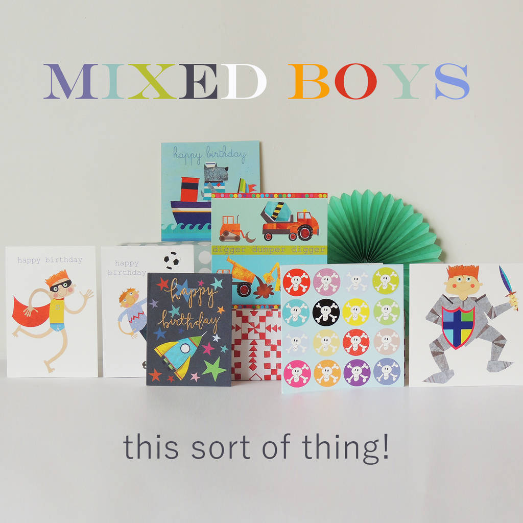 Mixed Set Of Boys Cards By Kali Stileman Publishing ...