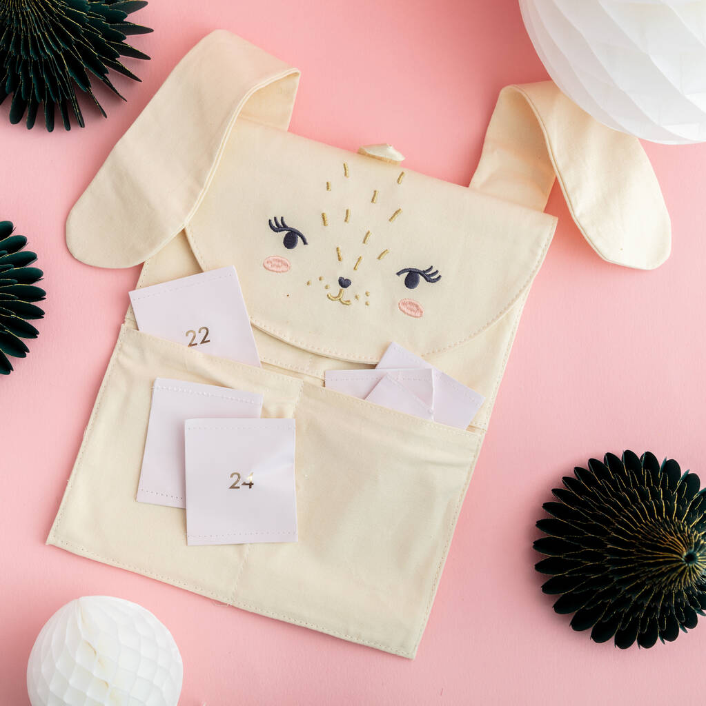 Christmas Bunny Rabbit Filled Advent Calendar By Postbox Party ...