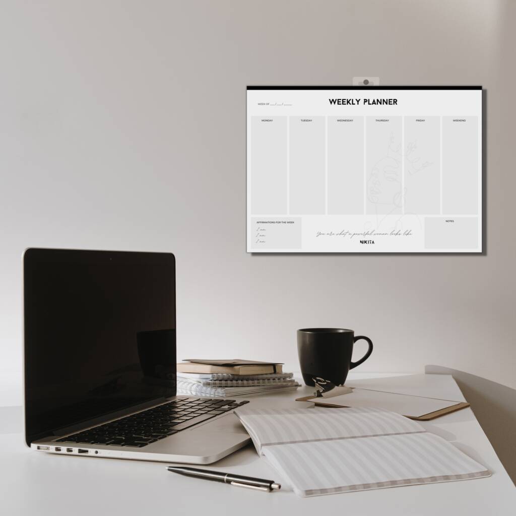 Weekly Wall Planner Note Pad, 50 Sheets By NIKITA | notonthehighstreet.com