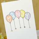 Personalised Handmade Birthday Balloons Card By Hannah Shelbourne ...
