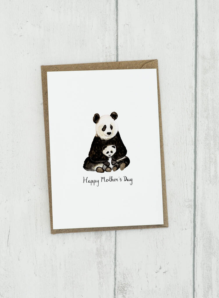 Panda Mother's Day Card By High Tide Illustrations