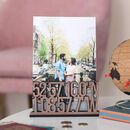 Personalised Coordinates Travel Photo Frame Holder By That's Nice That ...