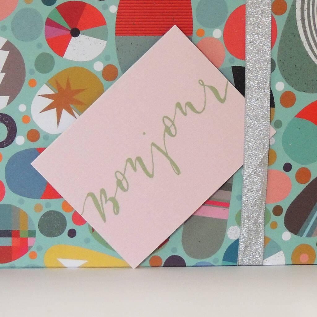 Mini Bonjour Card By Kali Stileman Publishing | notonthehighstreet.com