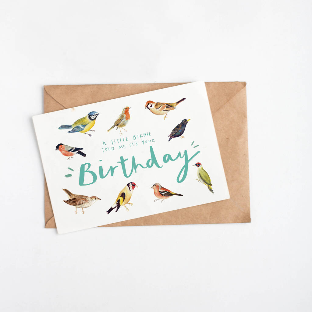 Birdie Birthday Cards By Hannah Green Illustration