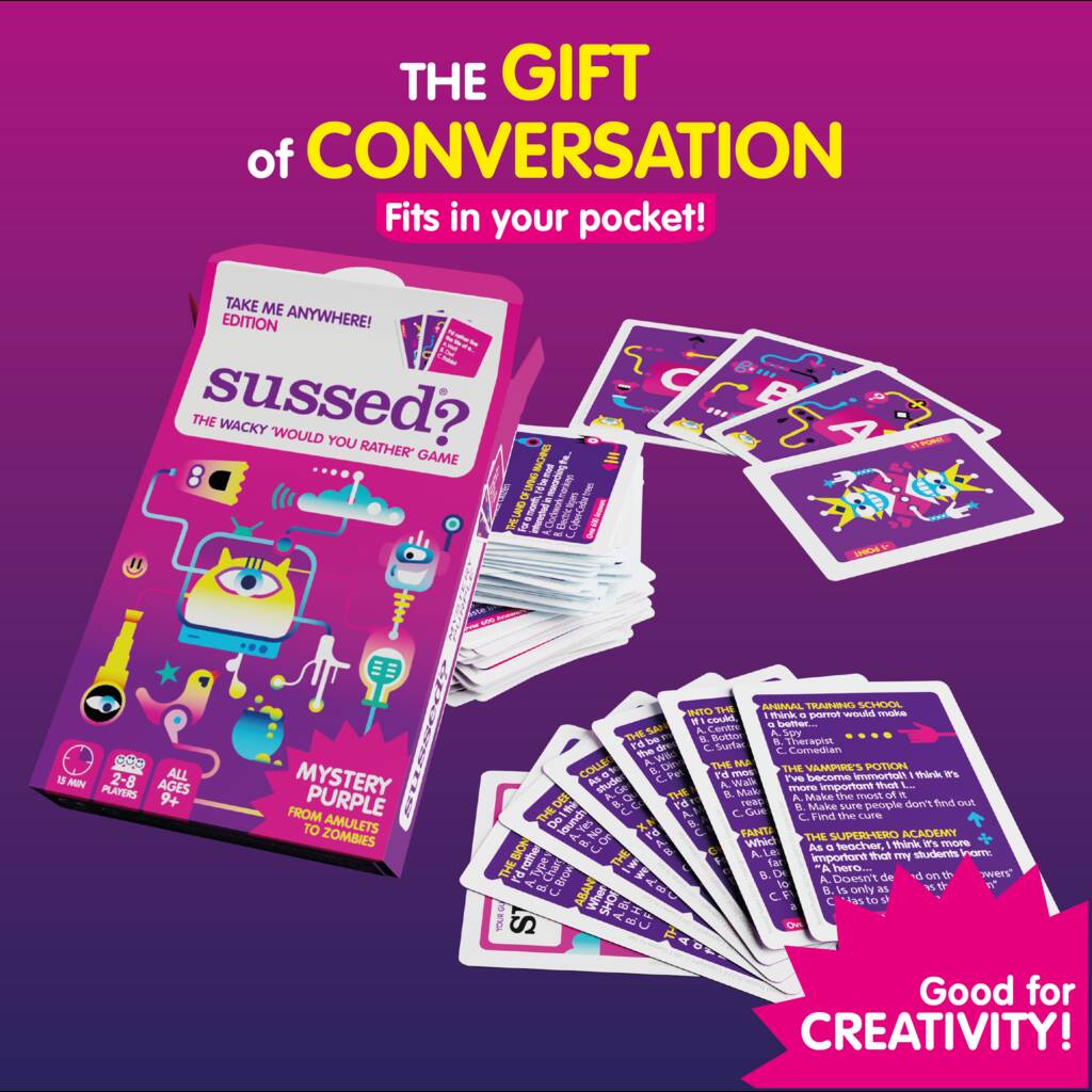 Sussed: Mystery Purple Edition By Games to Get | notonthehighstreet.com