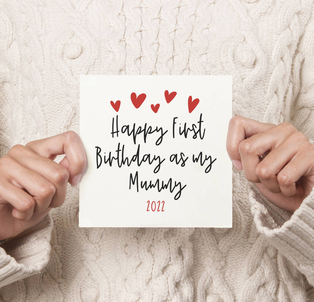 Happy First Birthday As My Mummy Card By Parsy Card Co ...