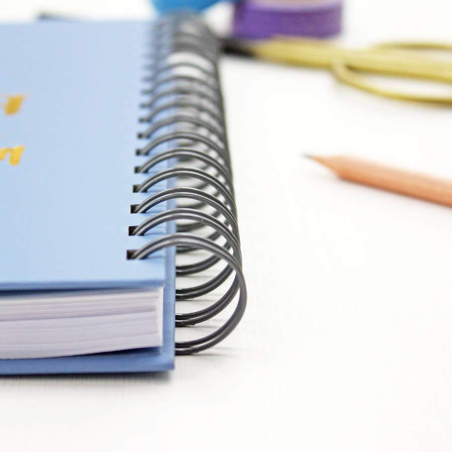 Personalised Left Handed Hardback Notebook By Martha Brook personalised-left-handed-hardback-notebook-by-martha-brook