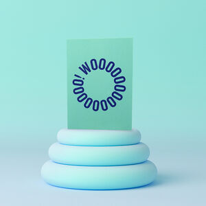 'Woooo!' Congratulations Card By Aisle Studio | notonthehighstreet.com