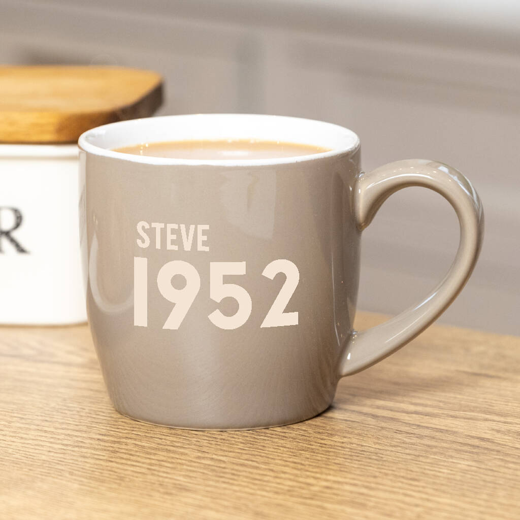 Personalised 1952 70th Birthday Mug By Becky Broome ...