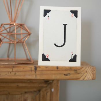 alphabet vintage letter card by vintage playing cards ...