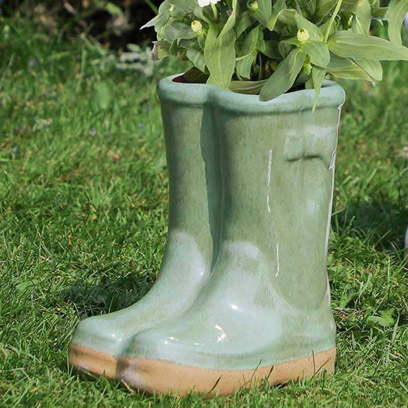 Nanny And Me Garden Welly Boot Planter Set By Dibor ...