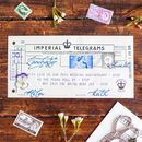 wedding anniversary telegram keepsake by imperial telegrams ...