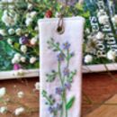 Forget Me Not Hand Embroidered Bookmark By Southsea Linen ...