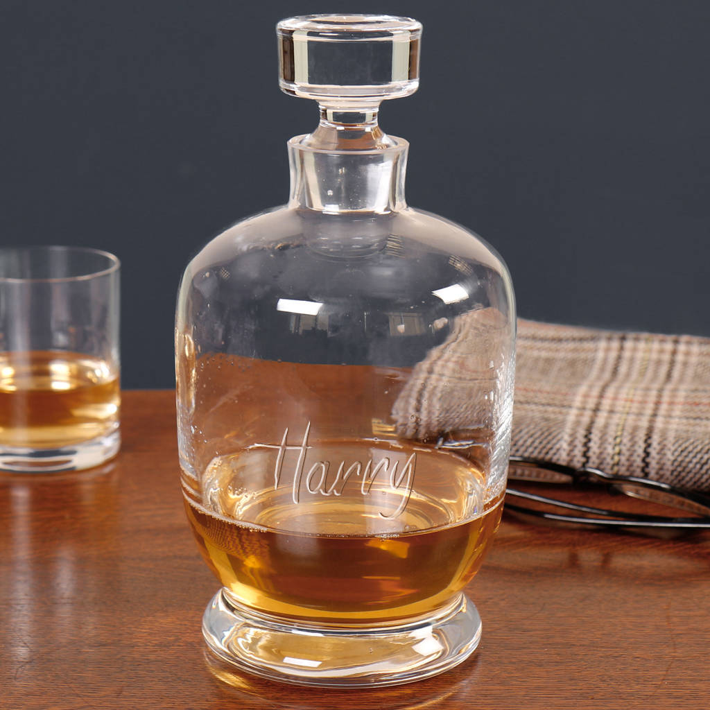 personalised whiskey barrel decanter gift by dibor | notonthehighstreet.com