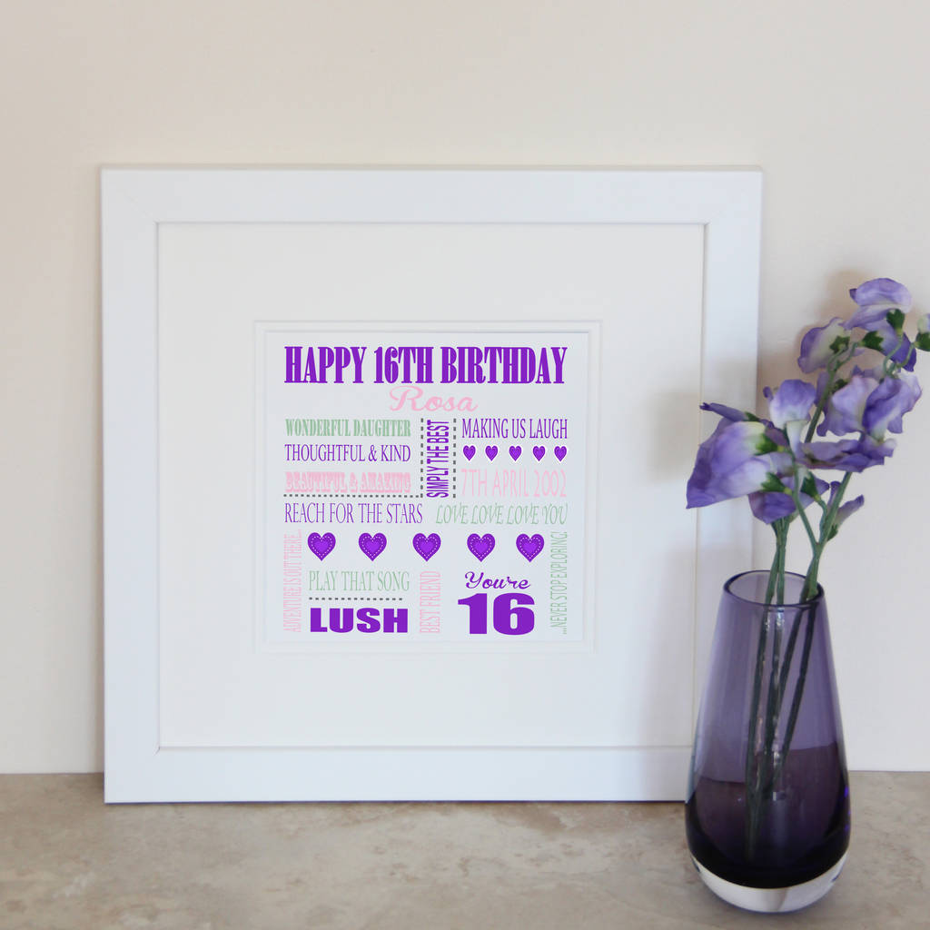 16th birthday card for her by lisa marie designs | notonthehighstreet.com