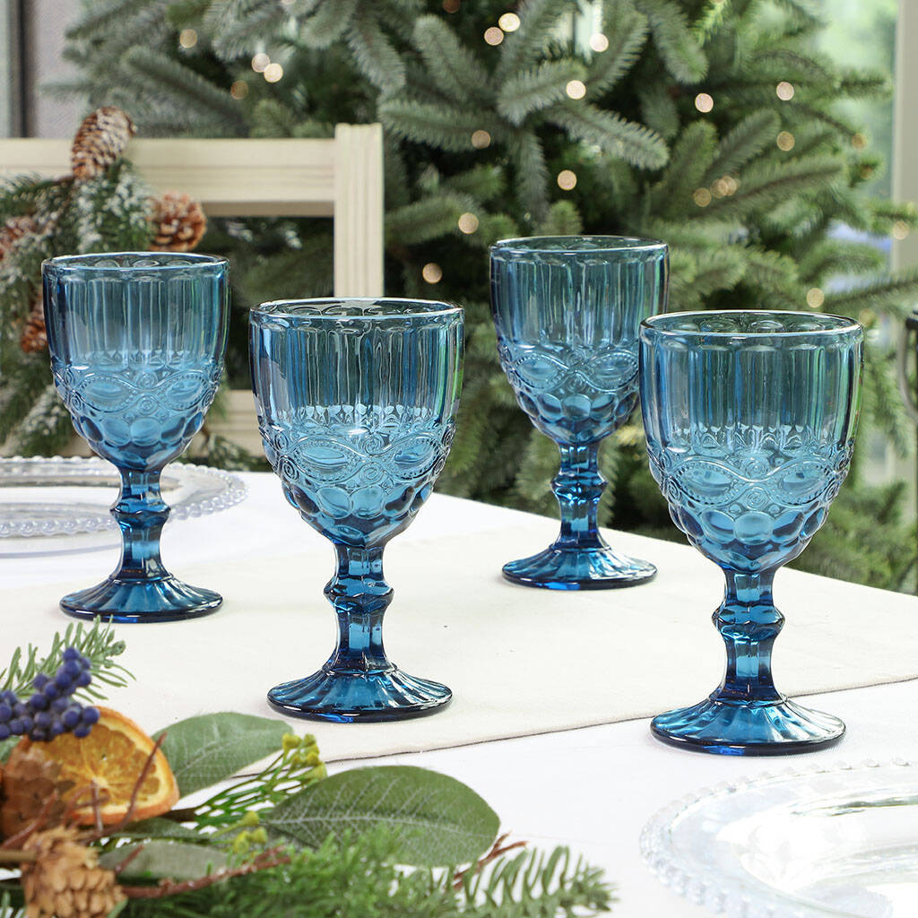 Sapphire Celebration Glassware Collection By Dibor | notonthehighstreet.com