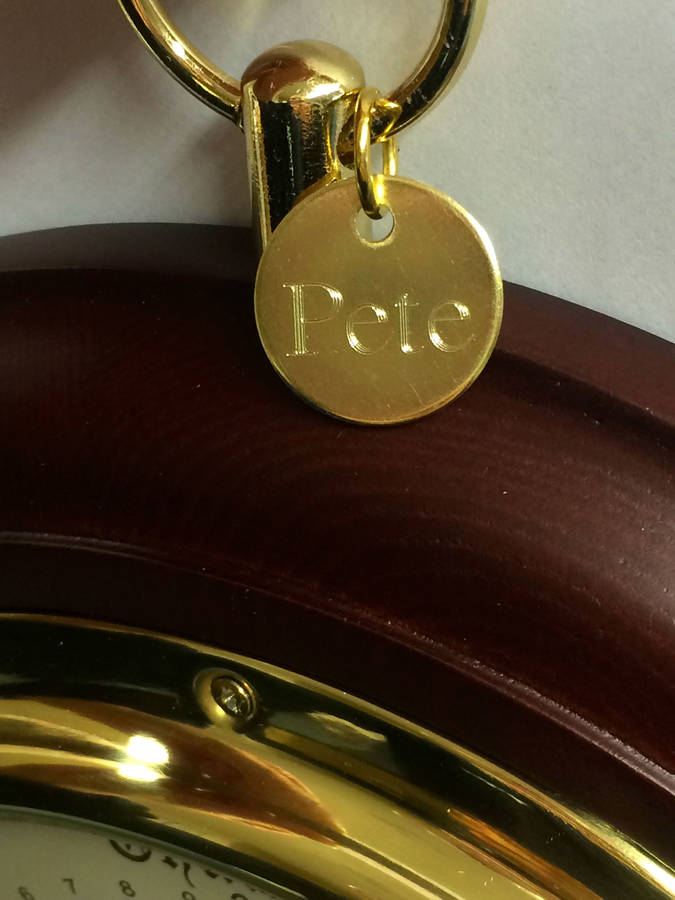 personalised wooden barometer dial by climemet | notonthehighstreet.com