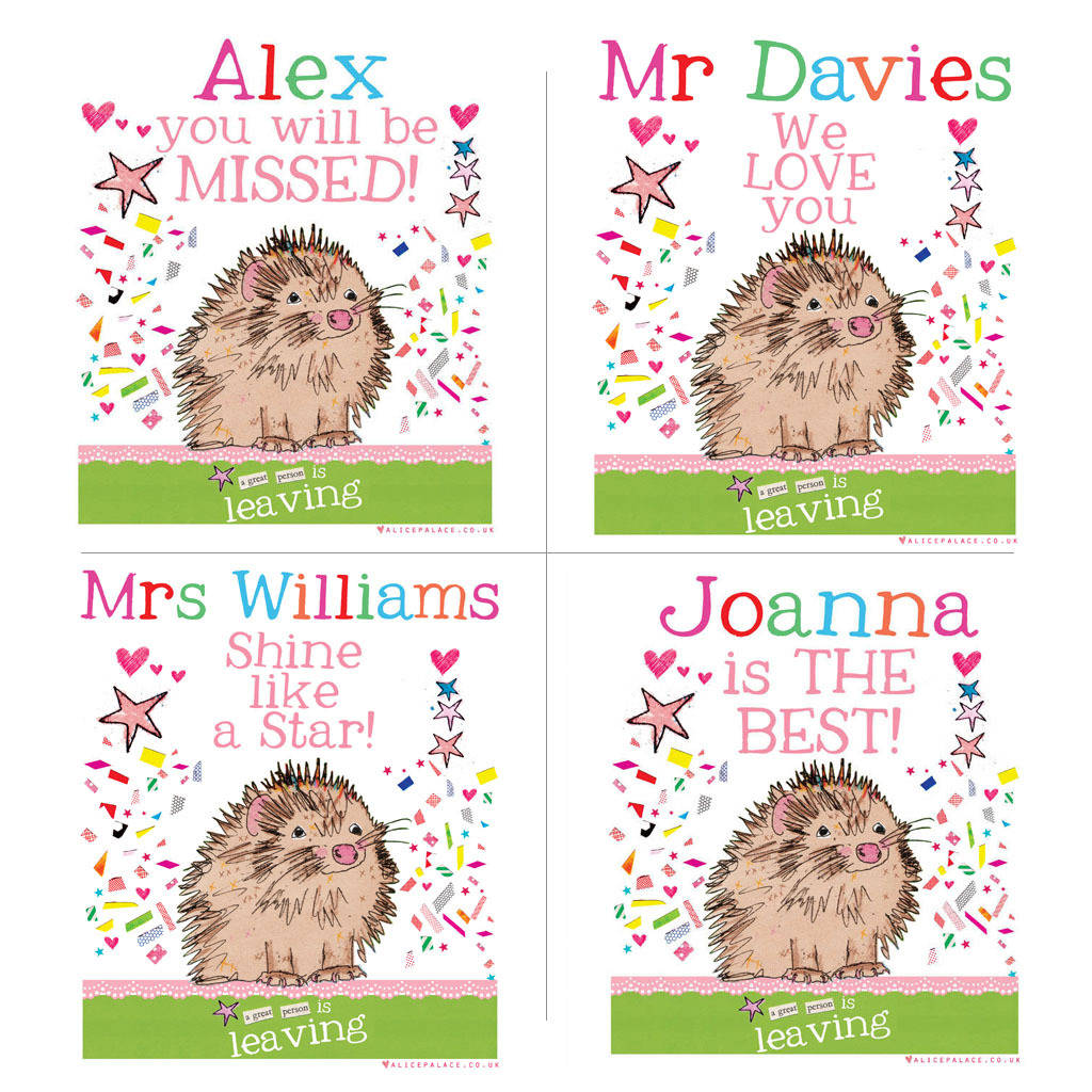 personalised leaving bag by alice palace | notonthehighstreet.com