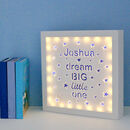 Personalised Dream Big Little One Night Light Box Light By Kirsty Shaw ...
