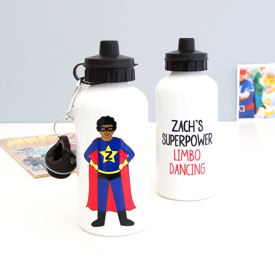 design your own personalised superboy water bottle by nickynackynoo ...